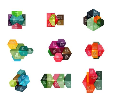 Modelli Di Diagramma Infografico Vettoriale Vettore Premium