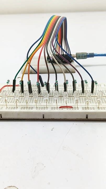 Building Led Chaser Using Arduino Uno Program Arduino With Pc Shorts Cycling Youtube