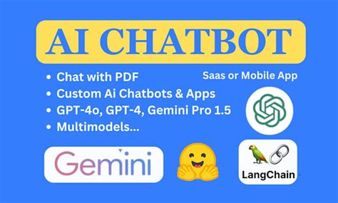 Develop Custom Ai Chatbots Ai Saas Apps Using Langchain And Chatgpt Or Gemini By Rehmanai Fiverr