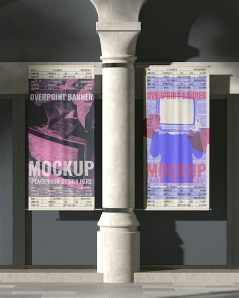 섬유 배너 모 디자인 프리미엄 Psd 파일