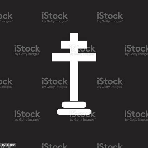 할로윈 무덤 아이콘입니다 묘비 벡터 일러스트입니다 삭제 표시 평면 아이콘 추출 검은색에 대한 스톡 벡터 아트 및 기타 이미지 검은색 고립 색상 골호 Istock