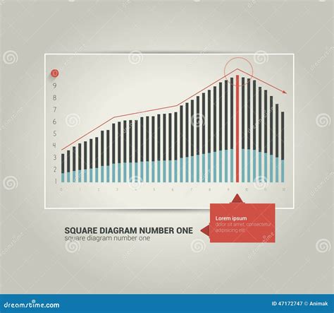 Flat Chart Graph New Trend Colors Vector Illustration 63564352