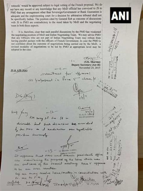 Controversy Over Mods Rafale Note Top Developments And Reactions