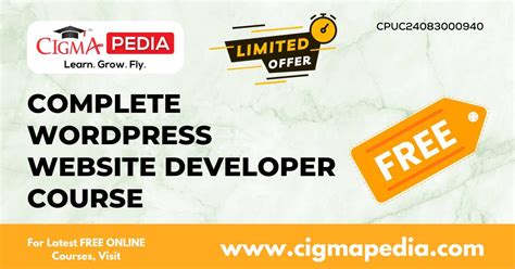 Complete Wordpress Website Developer Course Free Udemy Course Cigma