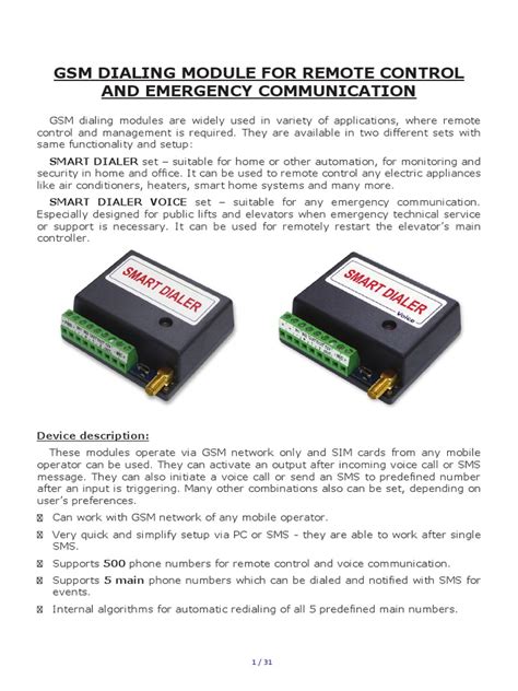 gsm dialer manual en pdf telephone call power supply