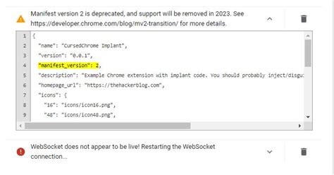Plz I Need Help Websocket Does Not Appear To Be Live · Issue 67