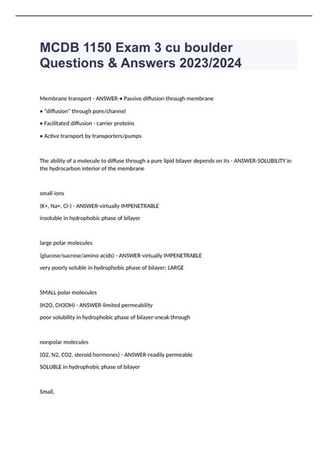 MCDB 1150 Exam 3 Cu Boulder Questions Answers 2023 2024 MCDB 1150 Stuvia US