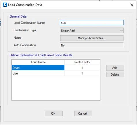 Load Case Combination Was Define Next