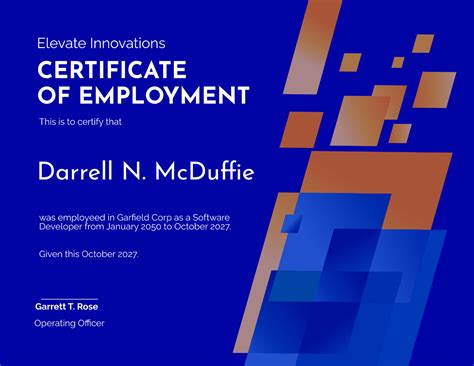 Free Nursing Experience Certificate Template To Edit Online