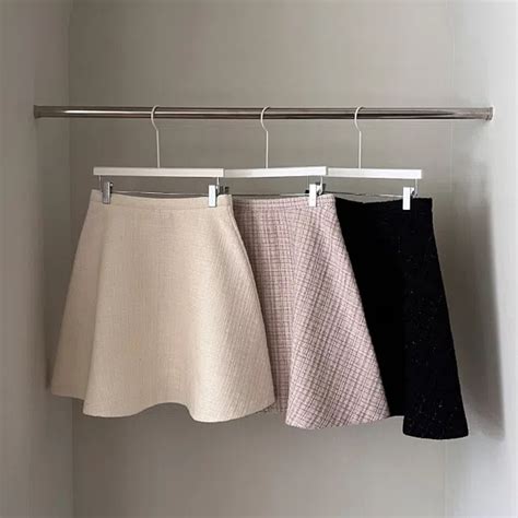 자체제작 아네스 플레어 스커트 신상트위드a라인미니하객하객룩연말연말룩베스트간절기가을여성데일리