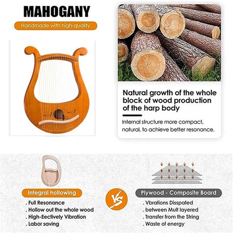 Lyre Harp19 String Greek Violin19 String Lyre Un Vicedeal