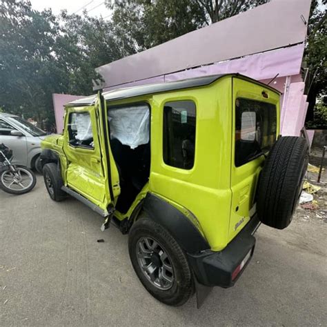 First Crash Of Maruti Jimny Sturdy Suv Protects Passengers