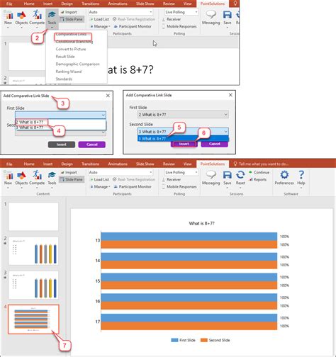 How To Create Comparative Links In Powerpoint Polling Instruction Uh