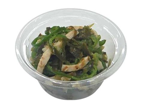 セブン イレブン ピーマンと蒸し鶏の昆布和えの感想・クチコミ・カロリー・値段・価格情報【もぐナビ】
