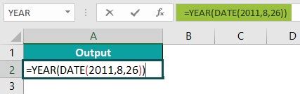 YEAR Function In Excel Formula Examples How To Use
