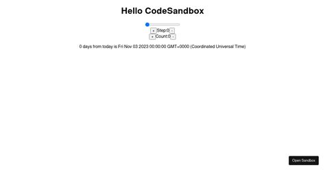 Counter Codesandbox