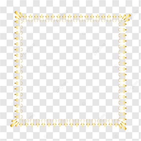 꽃 고립 된 꽃 배경 황금 럭셔리 현실적인 사각형 테두리 벡터 일러스트와 함께 금 빛나는 빛나는 빈티지 프레임 국경 무늬 꽃무늬 Png 일러스트 및 벡터 에 대한