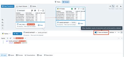 Code Workbook Legacy Datasets Optional Data Persistence Palantir