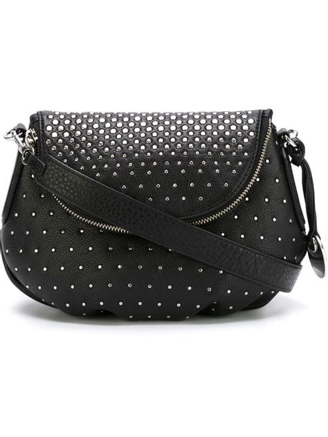 Marc By Marc Jacobs Studded Leather Cross Body Bag In Black Lyst