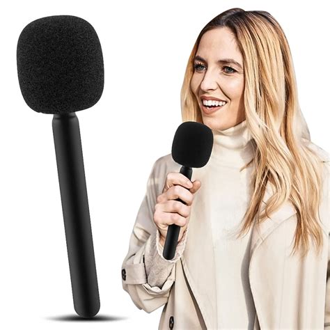 Xria Handheld Wireless Interview Microphone Adapter With Windshield Foam For Rode Go Ii For Dji