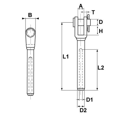 Fork Terminal Cables Estructurales