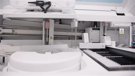 Sample Analyzer In A Clinical Laboratory Free Stock Video Footage