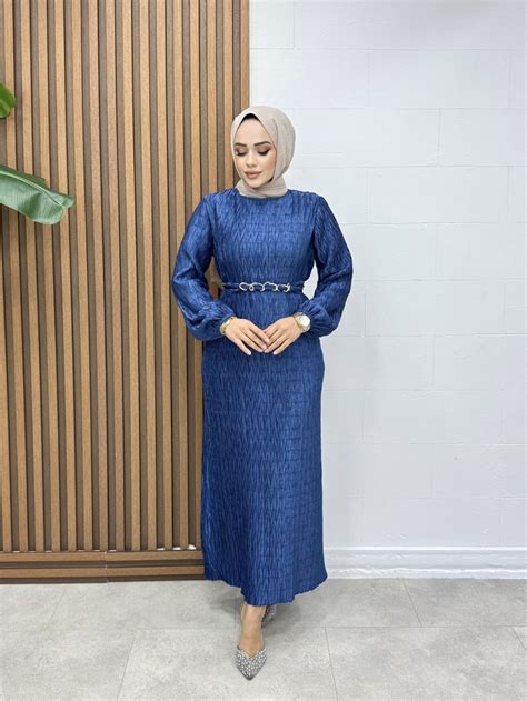 Müberra Elbise Lacivert Modelleri Uygun Fiyatlarla