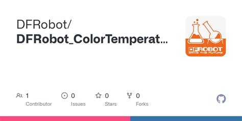 Github Dfrobotdfrobotcolortemperature