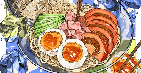 ‘pixiv 식당 일러스트 특집