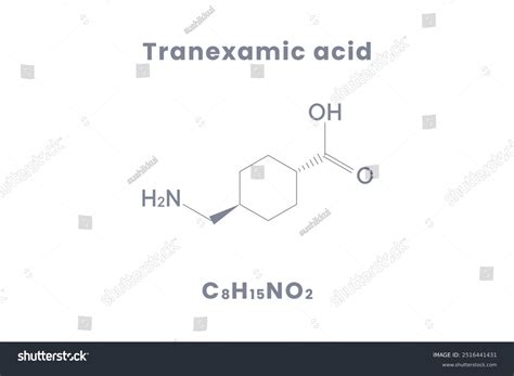 Structural Formula Tranexamic Acid Stock Vector Royalty Free 2516441431 Shutterstock