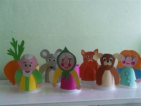 Мастер класс по изготовлению настольного театра из стаканов для сказки «Репка Ремесленная