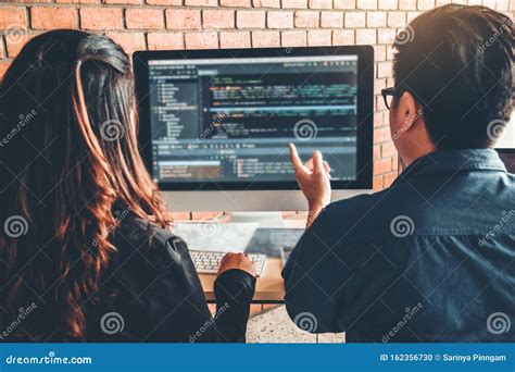 Developing Programmer Reading Computer Codes Development Website Design And Coding Technologies