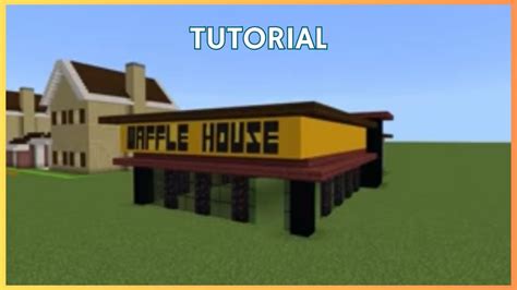 Minecraft Tutorial How To Make Waffle House New Version Youtube