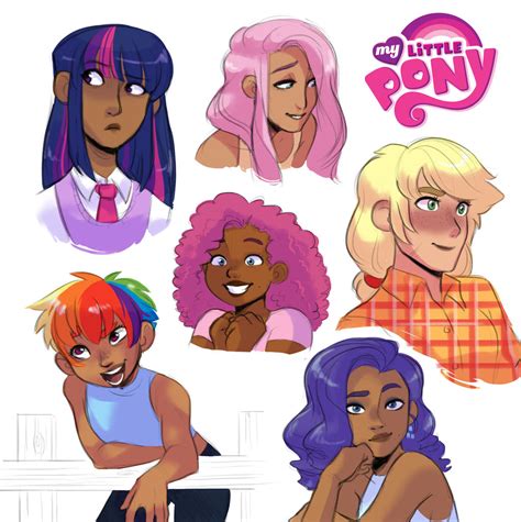 Human Mane 6 Headshots By Kianamai On Deviantart