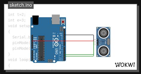 Ultra Sonic Sensor Wokwi Esp32 Stm32 Arduino Simulator