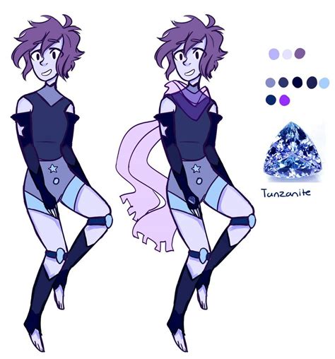 Gemsona Tanzanite Steven Universe Oc Steven Universe Characters Steven Universe Gem