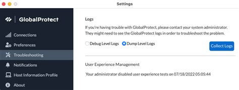 View And Collect GlobalProtect Logs