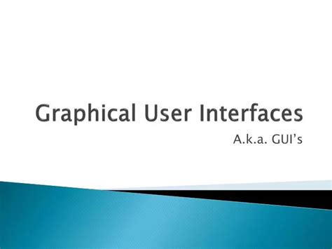 Ppt Graphical User Interfaces Powerpoint Presentation Free Download