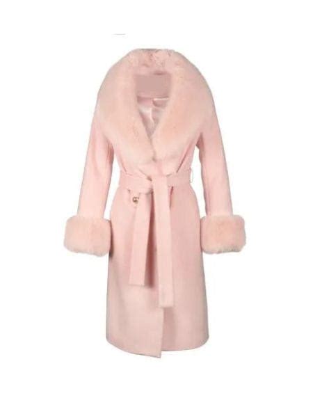 Ted Lasso S03 Keeley Jones Fur Coat Juno Temple Pink Coat