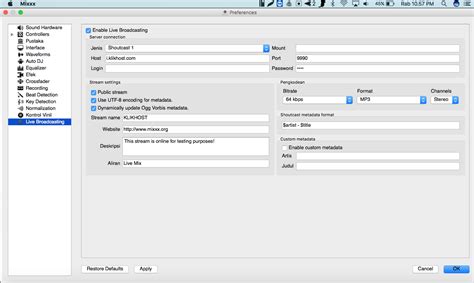 Cara Setting Streaming Shoutcast Dan Icecast Di Mixxx Klikhost