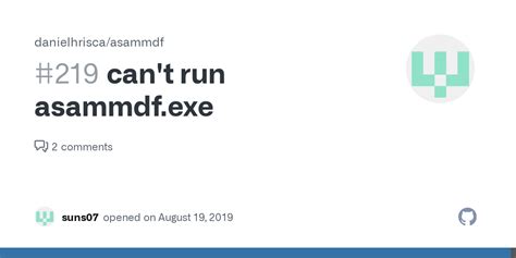 Cant Run Asammdfexe · Issue 219 · Danielhriscaasammdf · Github