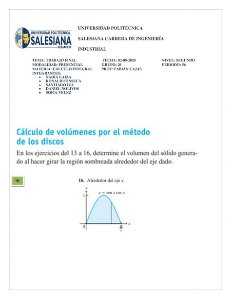 Trabajo Grupal Cálculo Integral Calculo Diferencial Warning Tt Undefined Function 32
