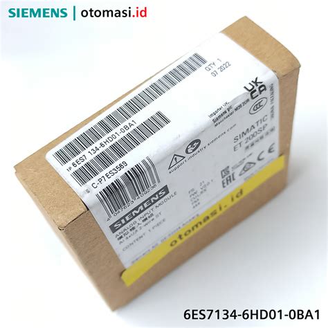 Jual 6es7134 6hd01 0ba1 Analog Input Plc Siemens Simatic Et 200sp Ai