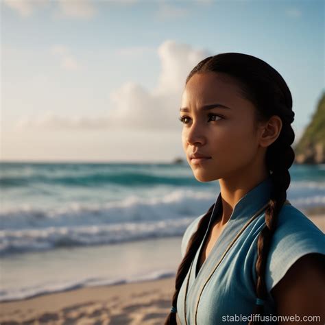 Katara From Avatarwithout Clothes Prompts Stable Diffusion Online