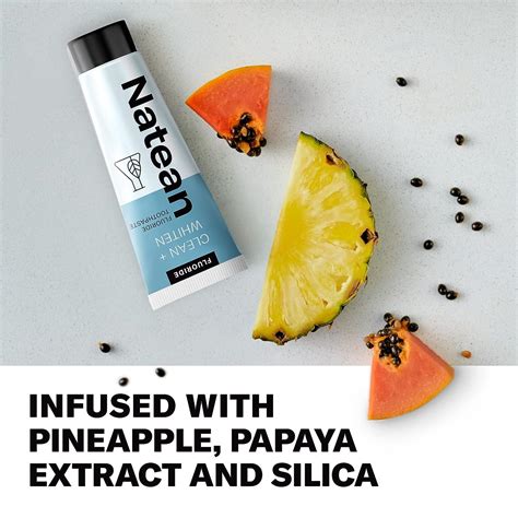 Natean Clean Whiten Fluoride Whitening Toothpaste Clean Mint 47 Oz Tube Buy Now With