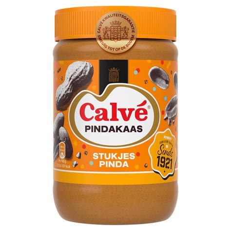 Calvé Pindakaas Stukjes Pinda Per Pot 650 G