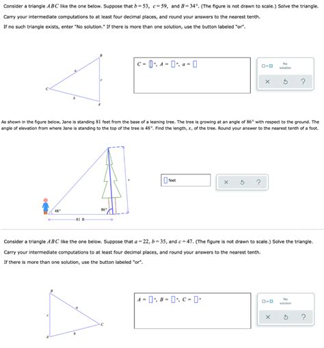Solved Consider A Triangle ABC Like The One Below Suppose Chegg Com