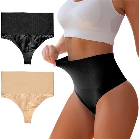 Cinvik Stomach Shapewear Seamless High Waisted Tummy Control Thong Body