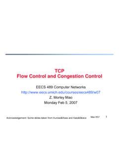 Tcp Flow Control And Congestion Control Tcp Flow Control And Congestion Control Pdf Pdf Pro