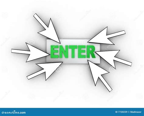 Enter stock illustration. Illustration of glowing, enter - 7720239